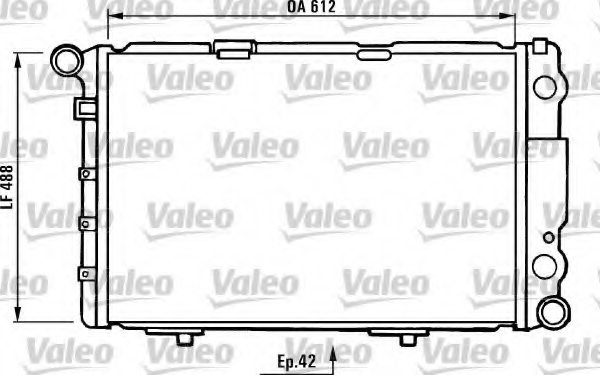 1245000002,MERCE 1245000002 Radiator, engine cooling for MERCE