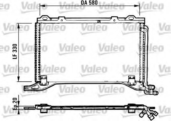 2108300370,MERCE 2108300370 Condenser, air conditioning for MERCE