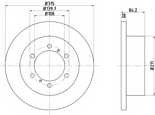 MB618797,MITSUBISHI MB 618797 Brake Disc for MITSUBISHI