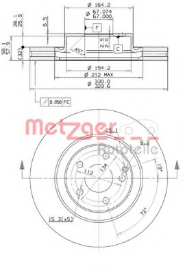 2114211312,MERCE 211 421 13 12 Brake Disc for MERCE