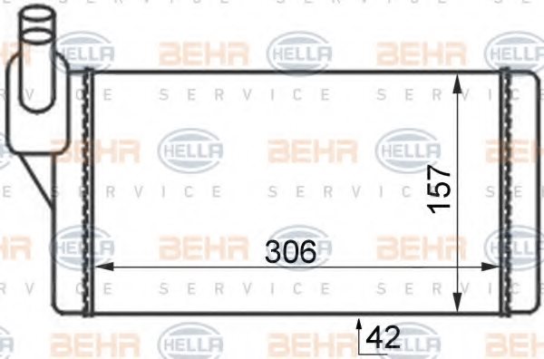 701819031A,VW 701819031A Heat Exchanger, interior heating for VW