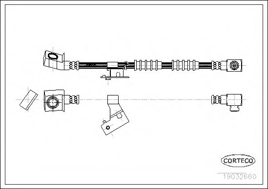 4509354,CHRYS 4509354 Brake Hose for CHRYS