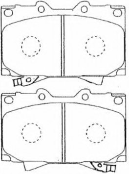0446560340,TOYOT 04465-60340 Brake Pad Set, disc brake for TOYOT