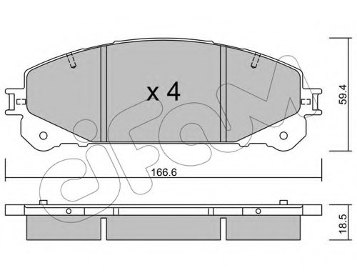 0446548190,LEXUS 0446548190 Brake Pad Set, disc brake for LEXUS