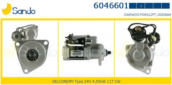 30051600041,DOOSAN 300516-00041 Starter for DOOSAN