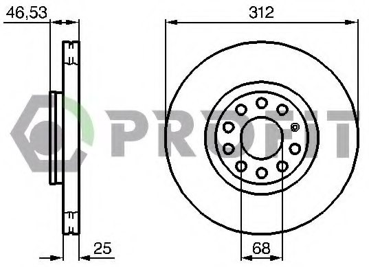8D0615301J,VW 8D0.615.301J Brake Disc for VW
