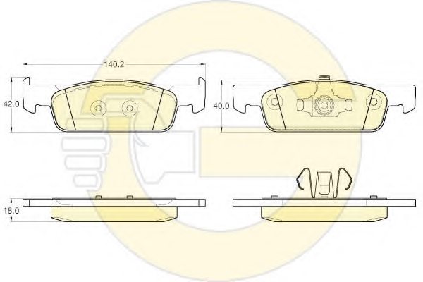 4534210100,SMART 4534210100 Brake Pad Set, disc brake for SMART