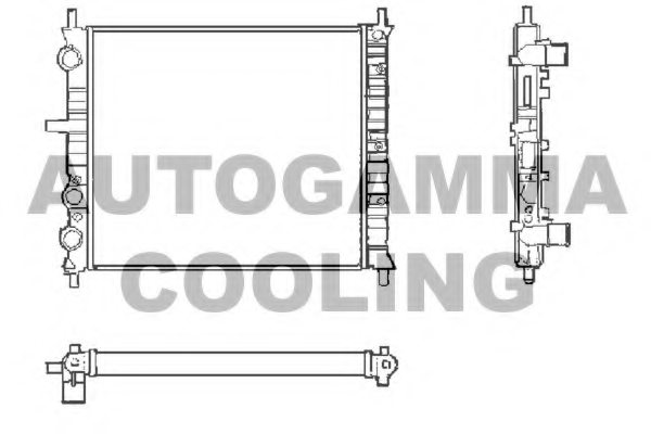 46737569,FIAT 46737569 Radiator, engine cooling for FIAT