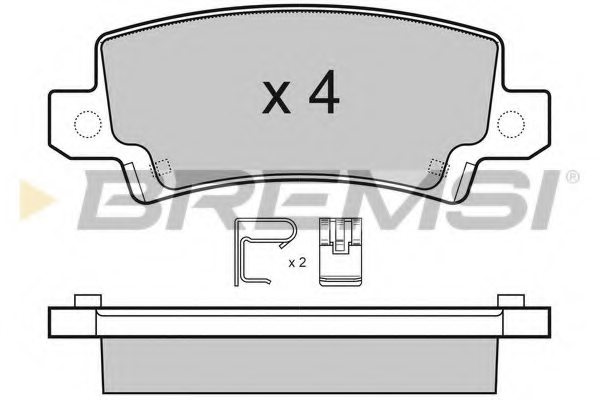 0446602070,TOYOT 04466-02070 Brake Pad Set, disc brake for TOYOT
