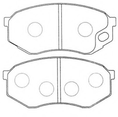 D6062,MK K D-6062 Brake Pad Set, disc brake for MK K
