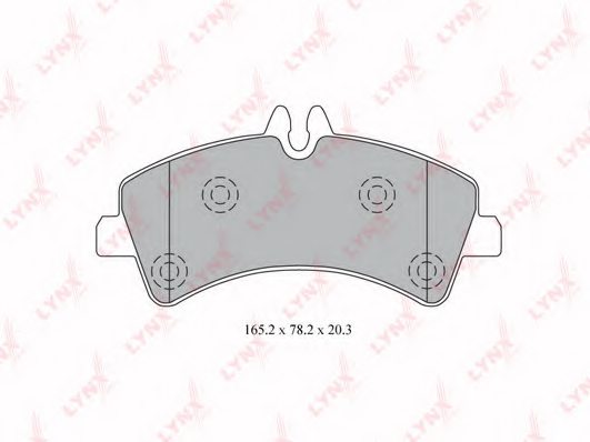 0064204520,MERCE 0064204520 Brake Pad Set, disc brake for MERCE