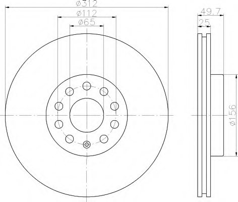 561615301,VOLKSWAGEN 561615301 Rotor for VOLKSWAGEN