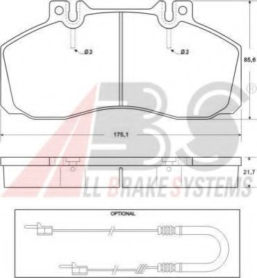 0044204820,MERCE 0044204820 Brake Pad Set, disc brake for MERCE