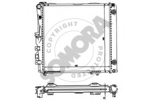 1265005103,MERCE 1265005103 Radiator, engine cooling for MERCE