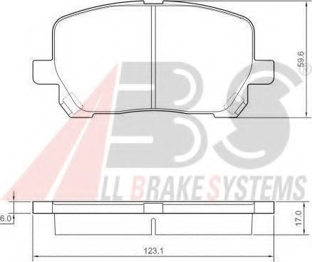 0446544090,TOYOT 04465-44090 Brake Pad Set, disc brake for TOYOT