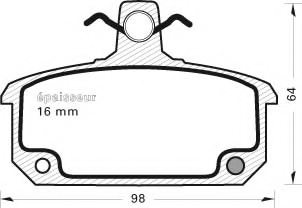 7701349449,RENAU 7701 349 449 Brake Pad Set, disc brake for RENAU