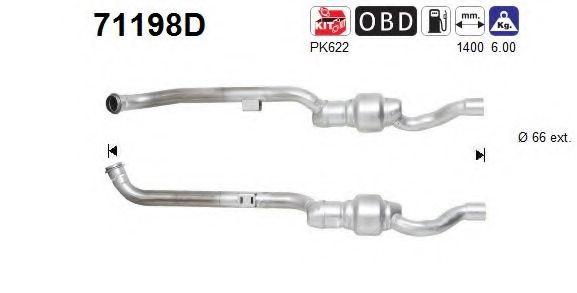 1634905328,MERCE 1634905328 Catalytic Converter for MERCE