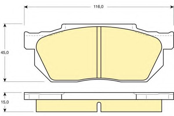 D5011,MK K D 5011 Brake Pad Set, disc brake for MK K