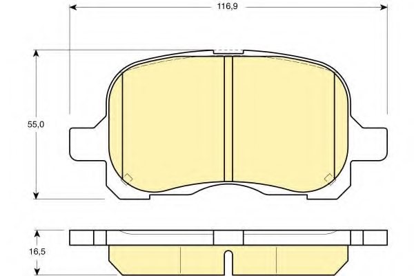 0446512520,TOYOTA 0446512520 Brake Pad for TOYOTA