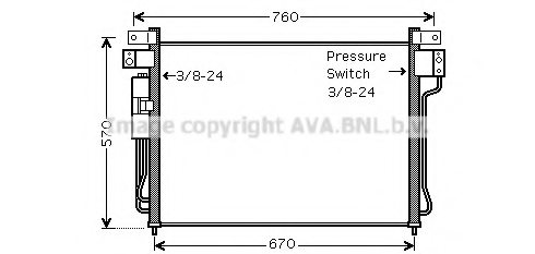 92100EB01A,NISSA 92100EB01A Condenser, air conditioning for NISSA