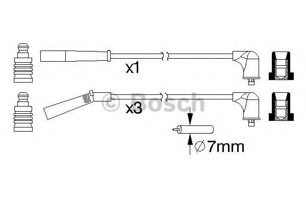 9091922273,TOYOT 90919-22273 Ignition Cable Kit for TOYOT