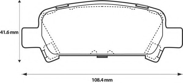 12358,OPTIMAL 12358 Brake Pad Set, disc brake for OPTIMAL