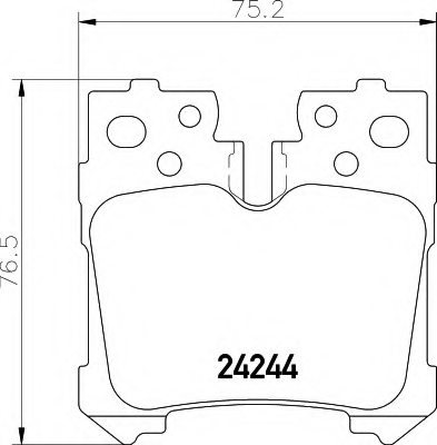 044660W010,LEXUS 04466-0W010 Brake Pad Set, disc brake for LEXUS