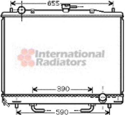 MB890951,MITSUBISHI MB890951 Radiator, engine cooling for MITSUBISHI