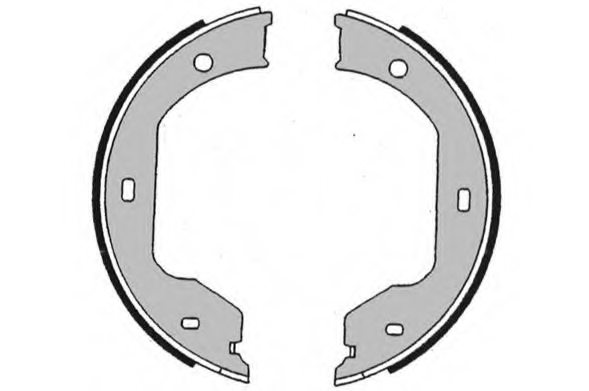 2204200520,MERCE 220 420 05 20 Brake Shoe Set, parking brake for MERCE