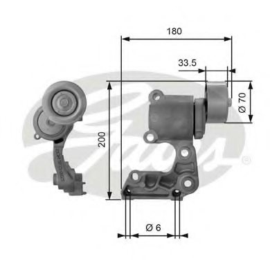 1662031050,TOYOT 16620-31050 Tensioner Lever, v-ribbed belt for TOYOT