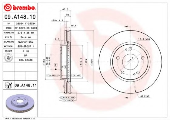 MR510966,MITSUBISHI MR 510966 Brake Disc for MITSUBISHI