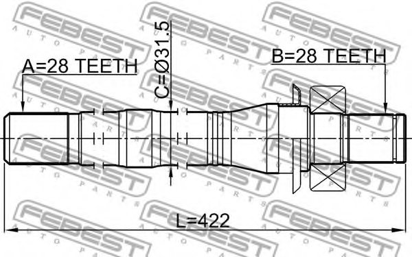 495602P250,HYUNDAI 49560-2P250 Drive Shaft for HYUNDAI