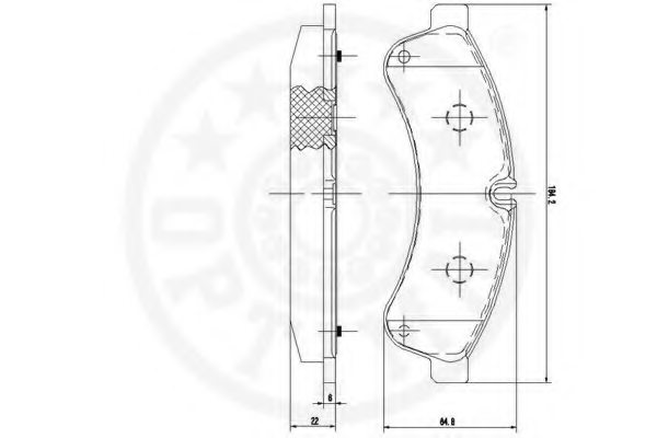 42555633,IVECO 42555633 Brake Pad Set, disc brake for IVECO