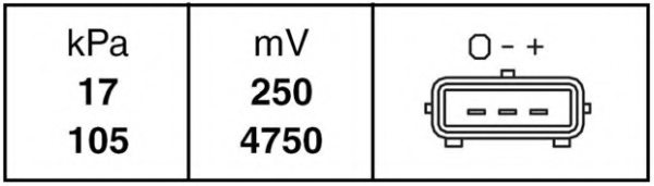 46531222,FIAT 46531222 Sensor, intake manifold pressure for FIAT
