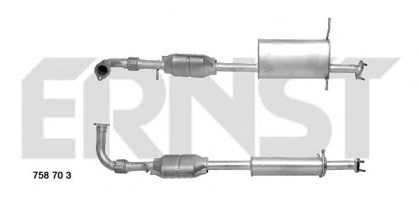 2861026401,HYUNDAI 2861026401 Catalytic Converter for HYUNDAI