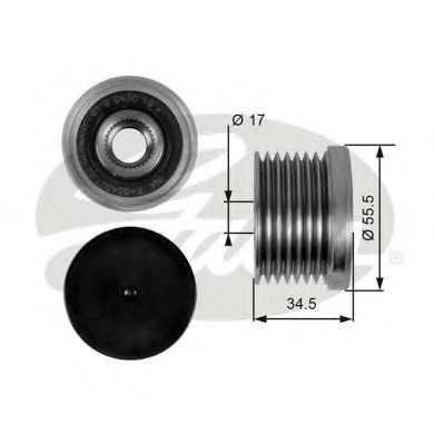12317560678,BMW 12317560678 Alternator Freewheel Clutch for BMW