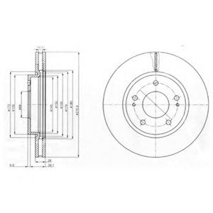 MR510966,MITSUBISHI MR 510966 Brake Disc for MITSUBISHI
