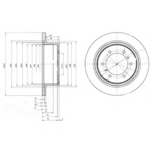 MB618797,MITSUBISHI MB 618797 Brake Disc for MITSUBISHI