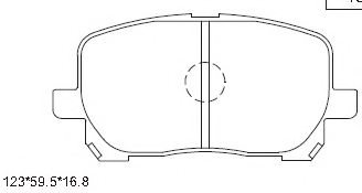 0446502070,TOYOTA 0446502070 Brake Pad for TOYOTA