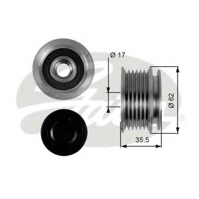 06B903119D,VOLKSWAGEN 06B903119D Alternator / Generator Pulley for ...