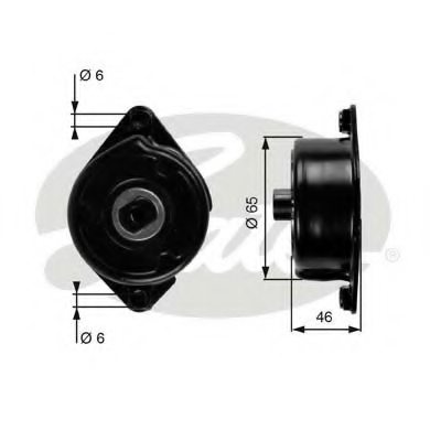 11287786880,BMW 11287786880 Belt Tensioner, v-ribbed belt for BMW