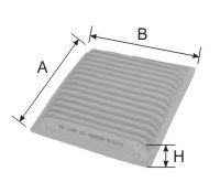 88568B1010,TOYOT 88568B1010 Filter, interior air for TOYOT