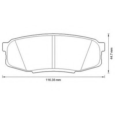 0446660120,TOYOT 0446660120 Brake Pad Set, disc brake for TOYOT