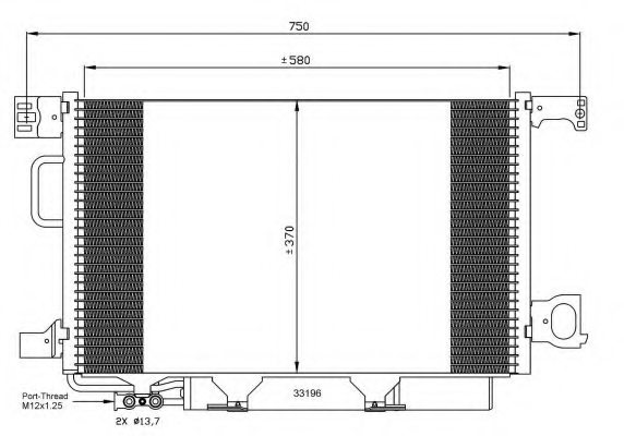 2035000854,MERCE 2035000854 Condenser, air conditioning for MERCE