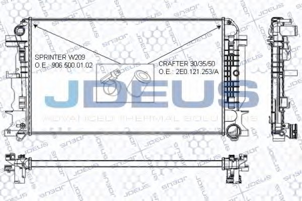 9065000002,MERCE 9065000002 Radiator, engine cooling for MERCE