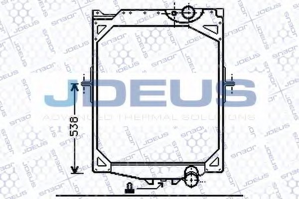 20536961,VOLVO 2 053 696 1 Radiator, engine cooling for VOLVO
