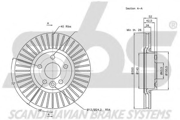 31341382,VOLVO 31341382 Brake Disc for VOLVO