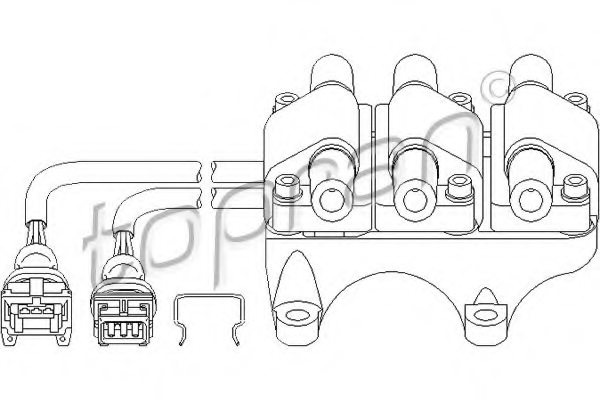 078905101A,AUDI 078 905 101 A Ignition Coil for AUDI