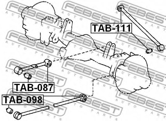 4870260031,TOYOTA 4870260031 Control Arm Bushing for TOYOTA