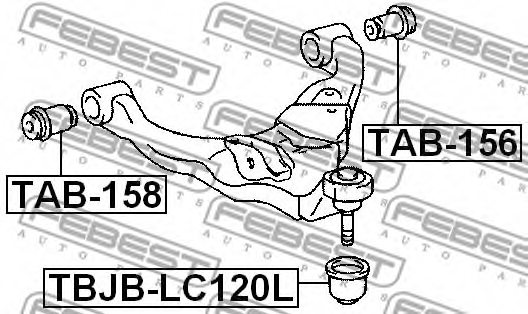 4865460030,TOYOT 4865460030 Control Arm-/Trailing Arm Bush for TOYOT